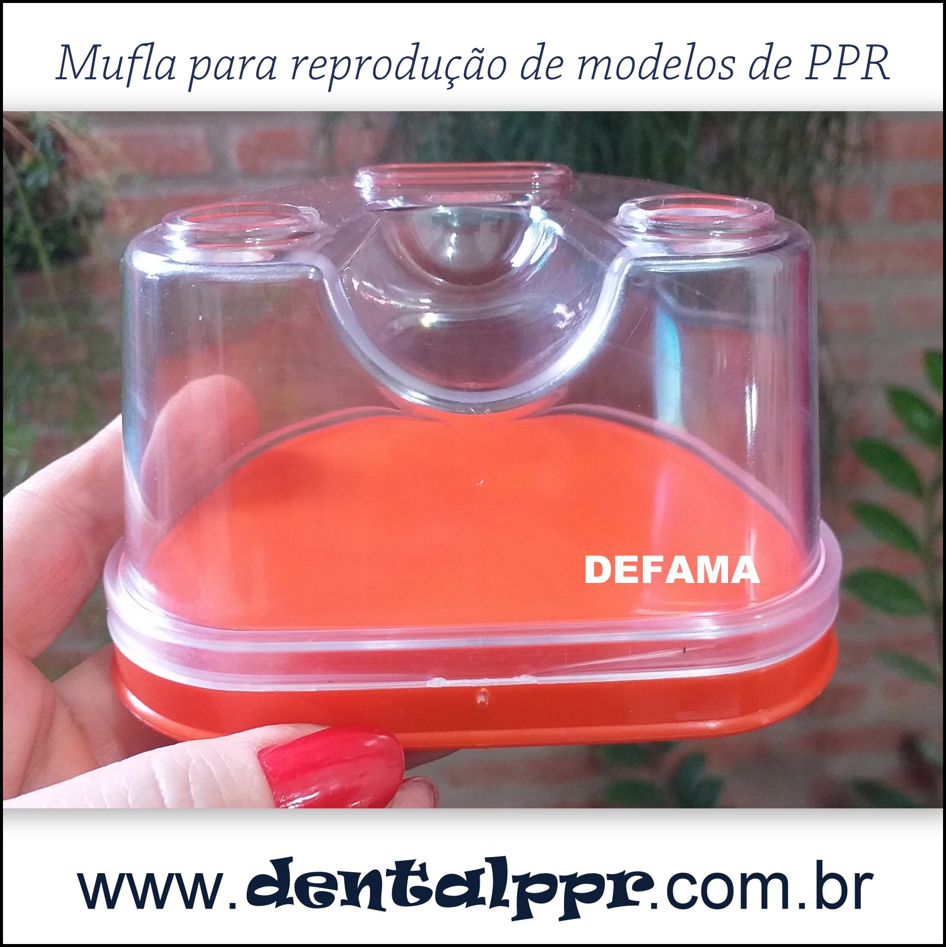 MUFLA REPRODUÇÃO MODELOS PPR - DEFAMA - Dental PPR - Ayla Market